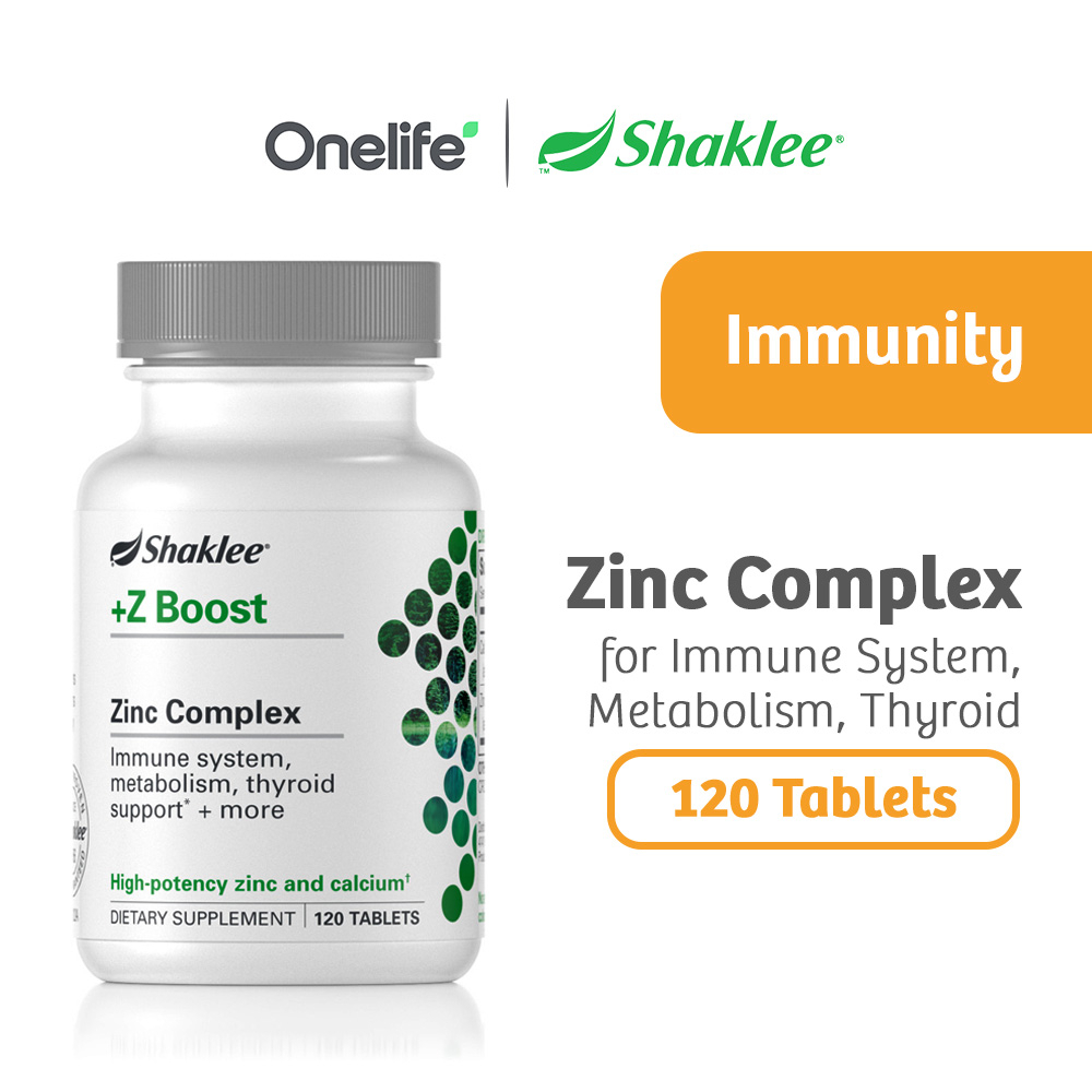 Shaklee +Z Boost Zinc Complex 120 Tablets - For Metabolism, Immunity ...