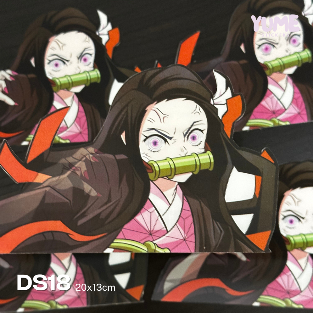 Nezuko 3D Anime Sticker [DS18] - Yume Sticker | Shopee Singapore