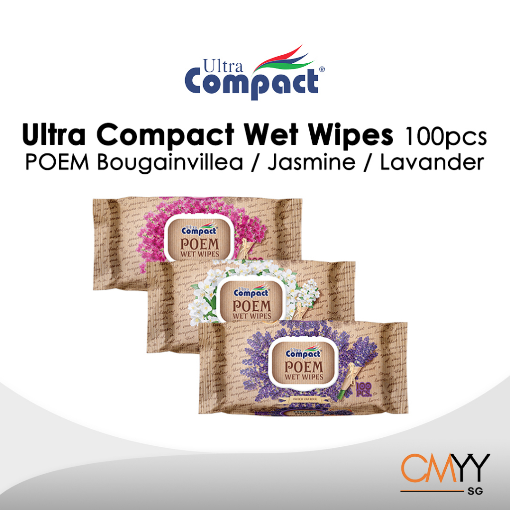 Ultra Compact [Bundle of 3] Poem Series Wet Wipes 100pcs | Shopee Singapore