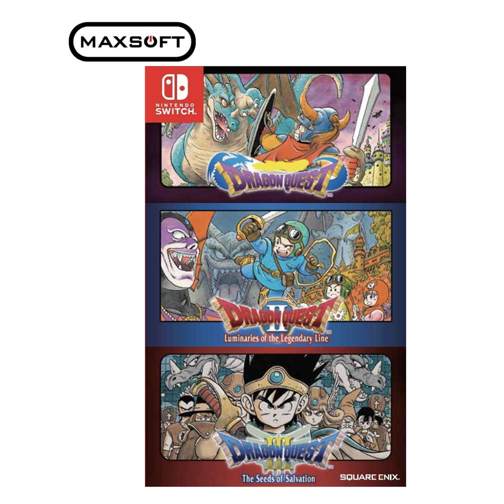 Dragon Quest 1, 2 & 3 (Maxsoft Exclusive Worldwide) - Nintendo Switch ...