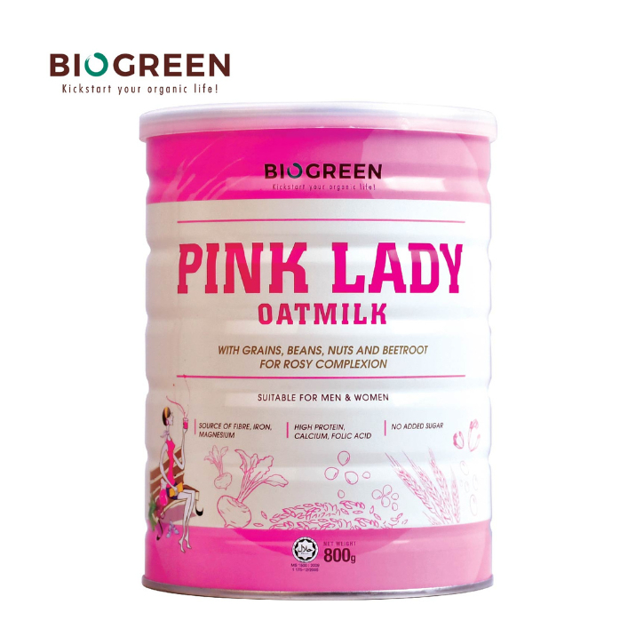 Biogreen Pink Lady Oatmilk 800g (ExpDate: Feb2027) | Shopee Singapore