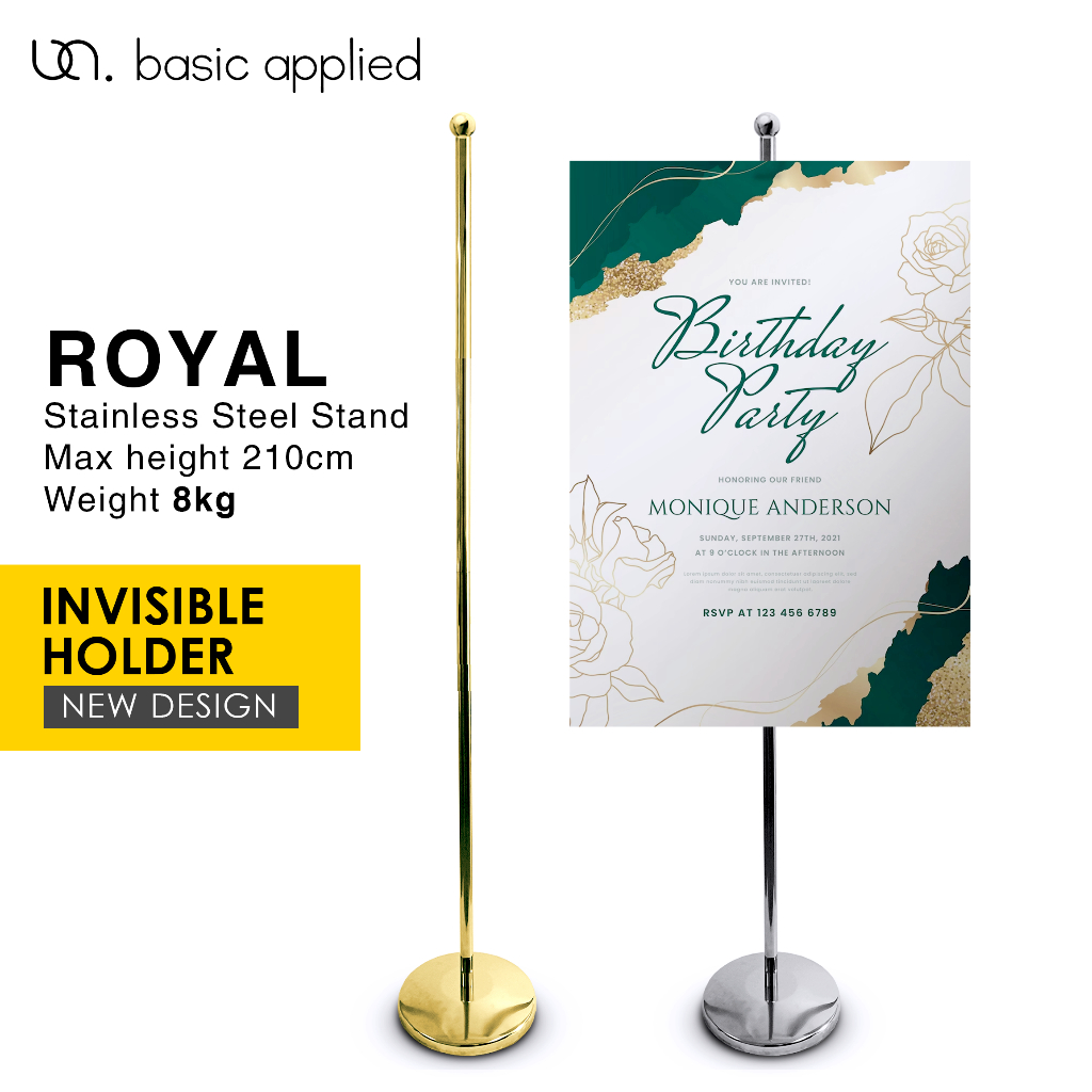 Royal Outdoor Stainless Steel Foamboard Poster Stand | Heavy duty ...