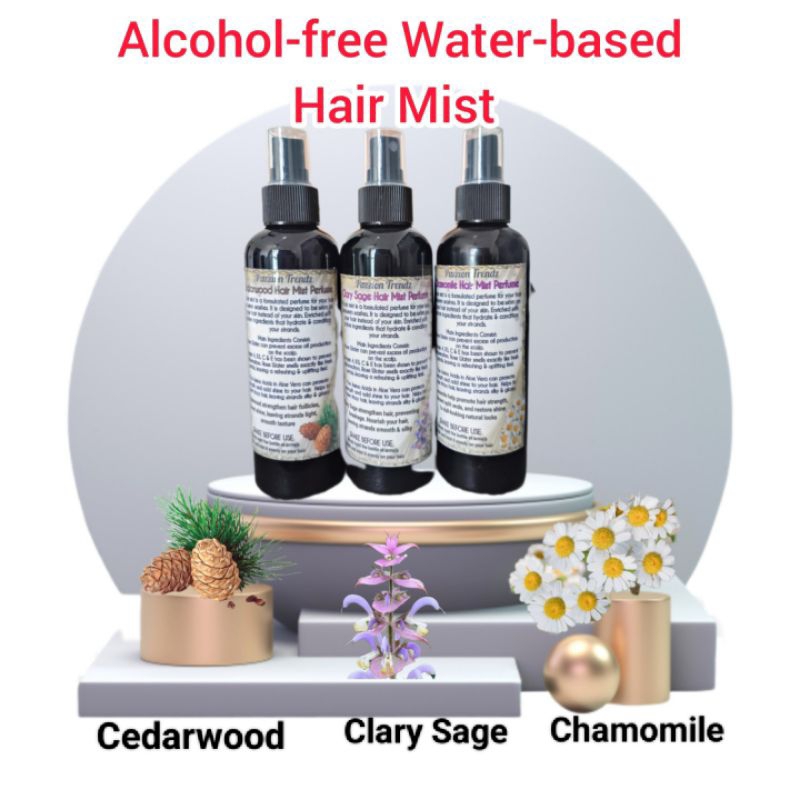 NON-STICKY Alcohol-free Water-based Natural Hair Mist (200ml) | Shopee ...