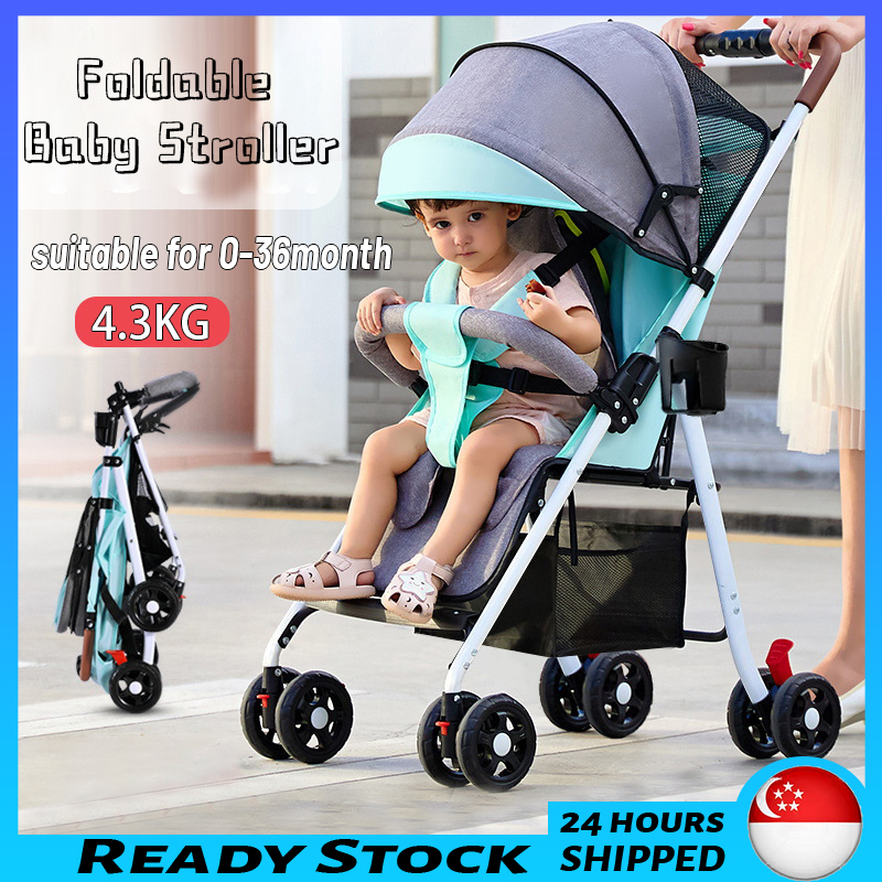 🇸🇬 [Ready Stcok] Baby Stroller Light Foldable for Sitting Lying ...