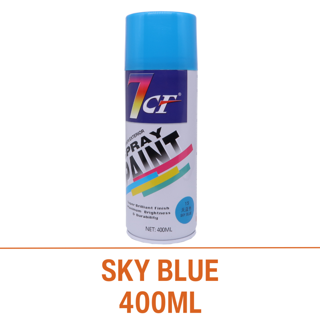 7CF Spray Paint Mix Color Matt Black White Lacquer Grey Silver Blue Red ...