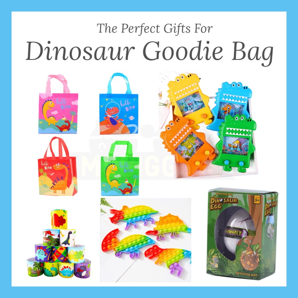 MsGiggles Dinosaur Goodie Bag for Kids Birthday Party Gift Set | Shopee ...