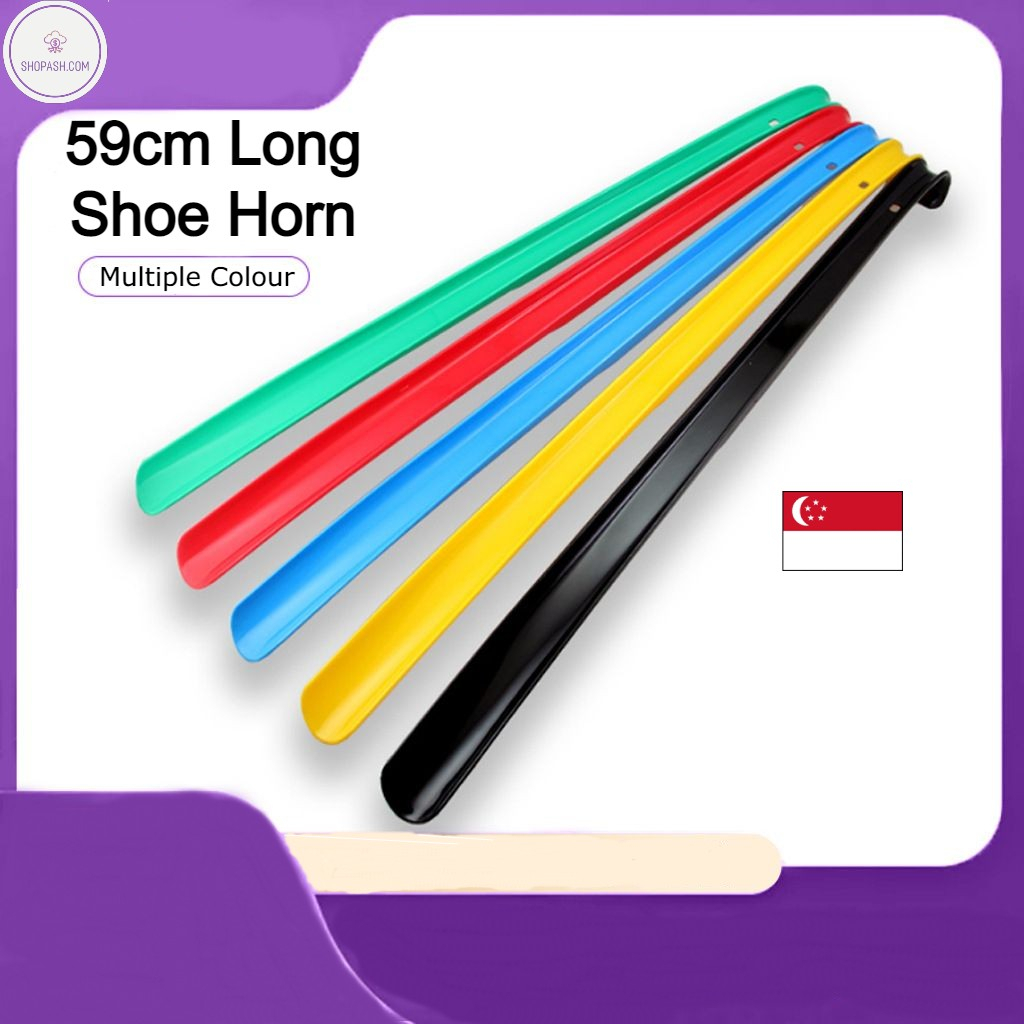 (SG Seller) 59cm Long Shoe Horn | Shoe Wearing Helper | Shopee Singapore