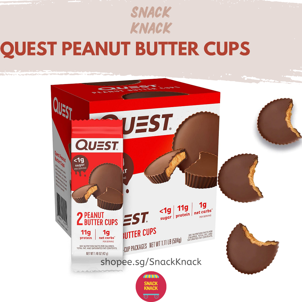 Quest Nutrition-Peanut Butter Cups, 42g per pack (4pack or 12pack ...