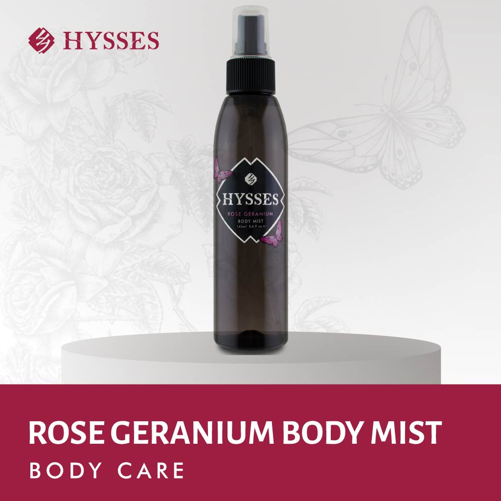 Hysses Rose Geranium Body Mist, 165ml | Shopee Singapore