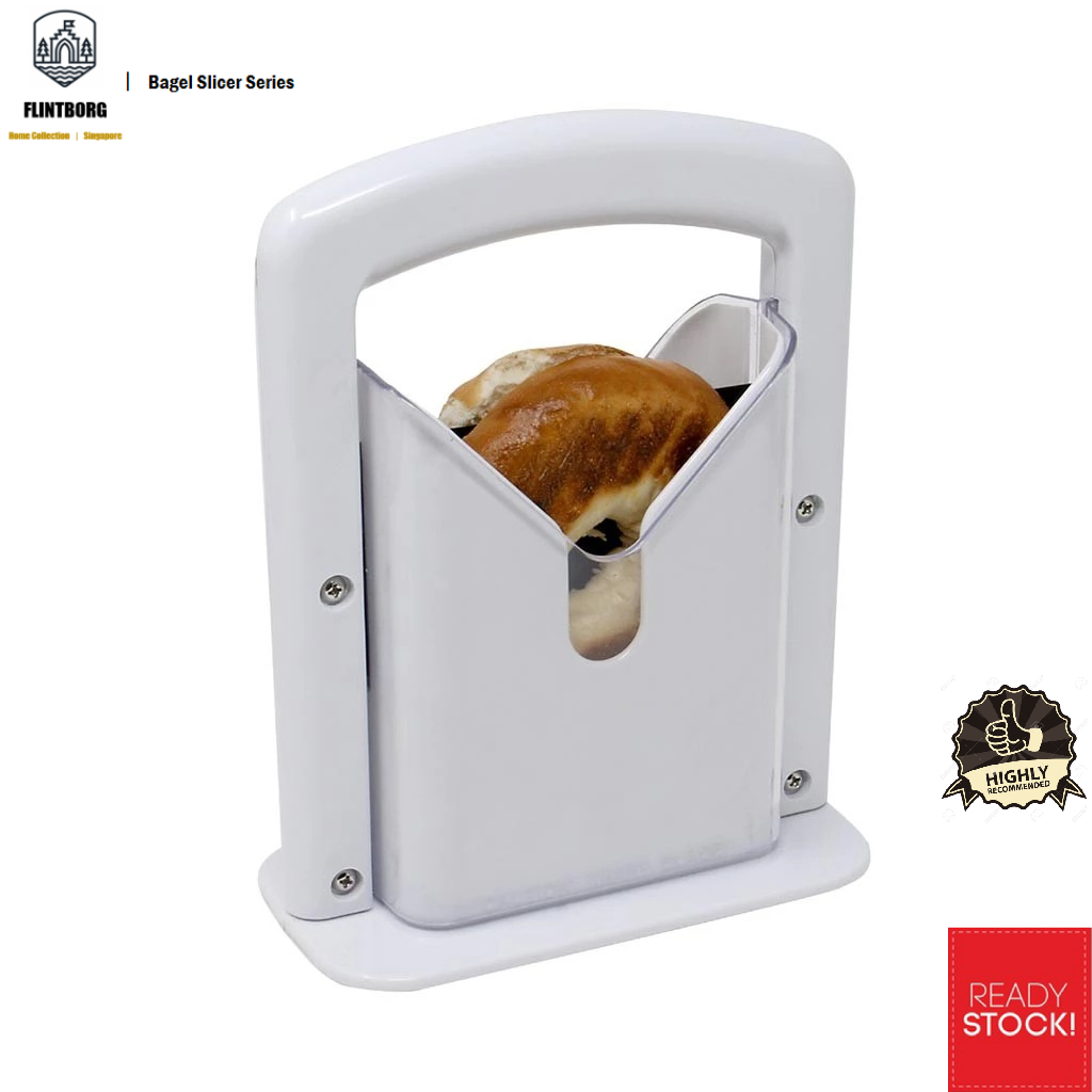 [SG SELLER][LOCAL STOCK ]Household bagel bread cutter rack, toast ...