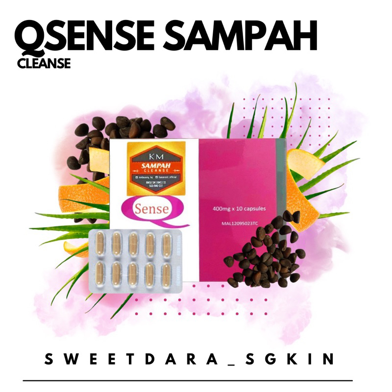 KM Qsense Sampah Cleanse | Shopee Singapore