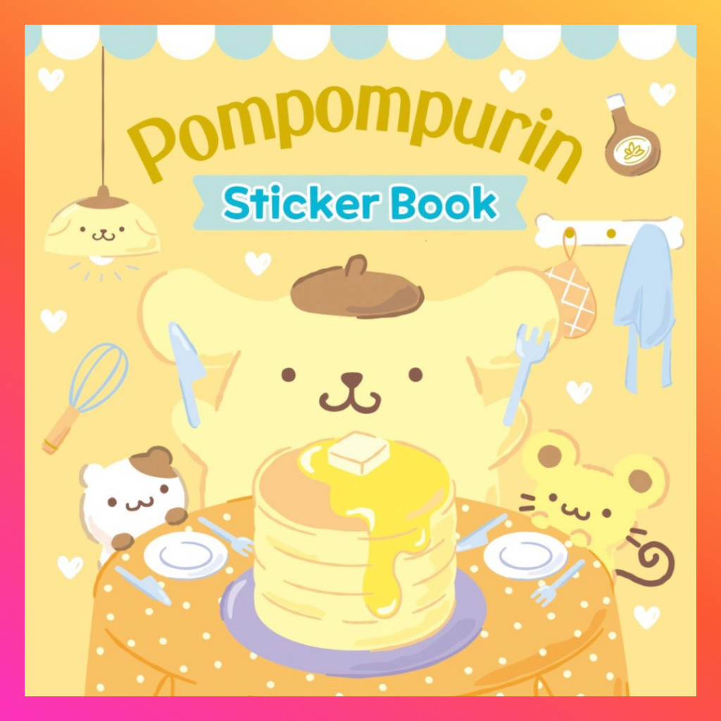 [Sanrio] Pompompurin 24 Sheets Sticker Cute Handbook Stickers For ...