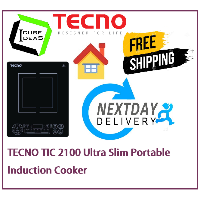 TECNO TIC 2100 Ultra Slim Portable Induction Cooker (Steamboat ...