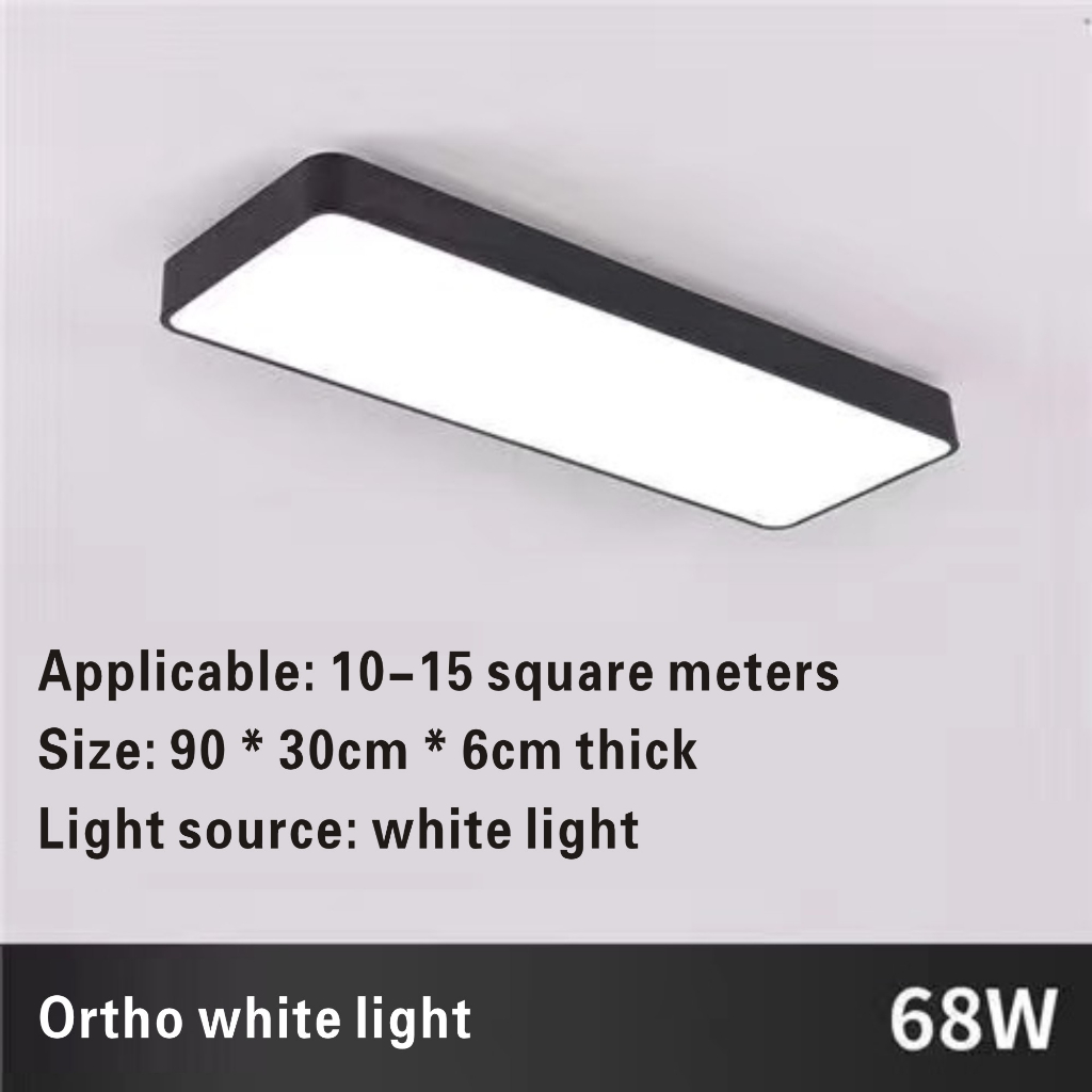 Ceiling lamp 【SG Local】Office modern LED square lamp White right angle ...