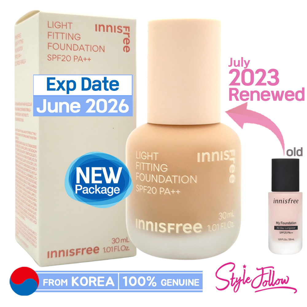 ️NEW Package ️[INNISFREE] Light Fitting Foundation 30ml (SPF20/PA++ ...