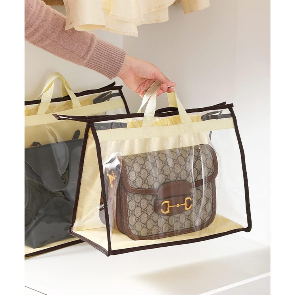 Handbag Organizer Storage Dust Proof Bag Transparent PVC Handbag ...
