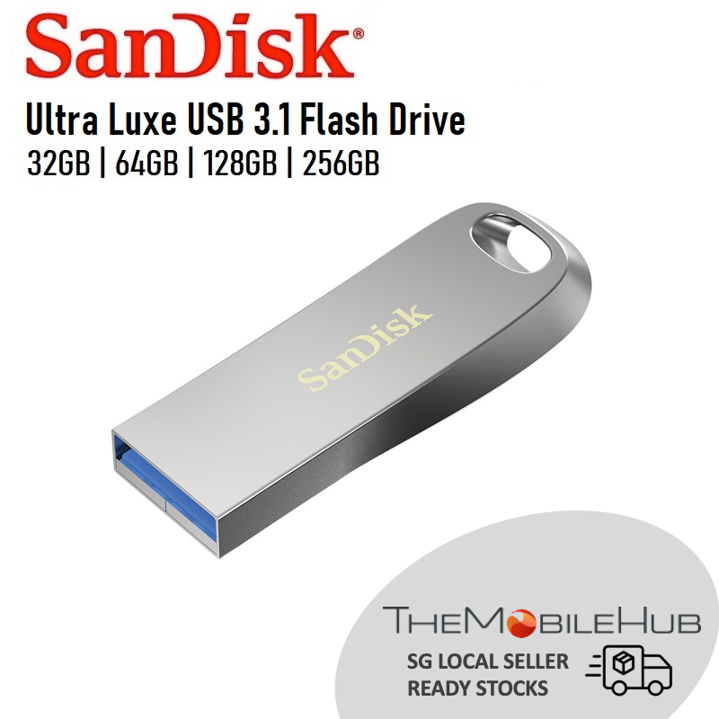 SanDisk Ultra Luxe USB 3.1 Flash Drive Thumb Drive Up to 150MB/s - 32GB ...
