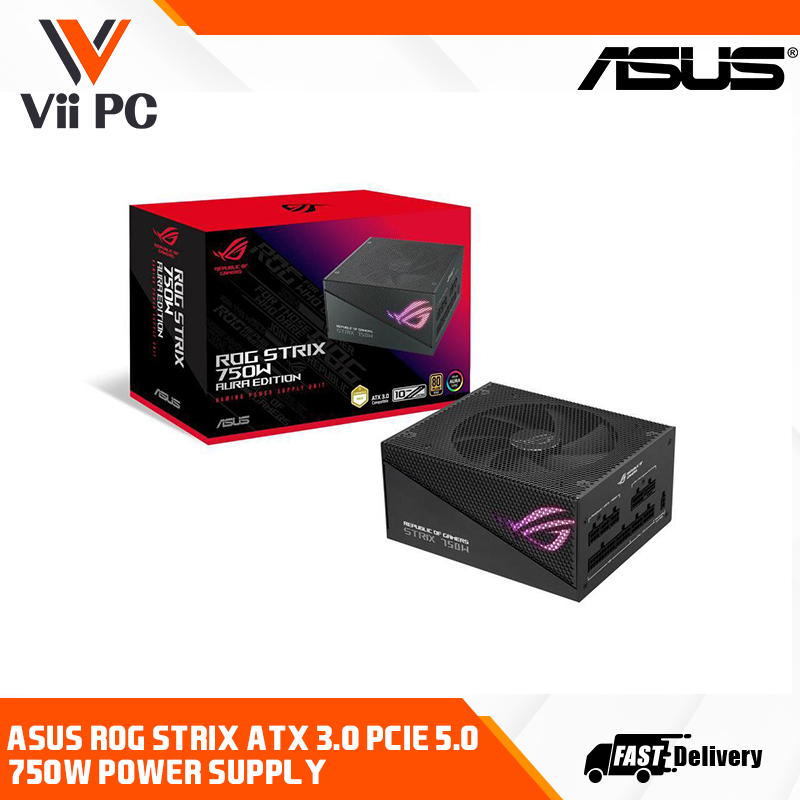 ASUS ROG Strix 750W Gold Aura Edition (Fully Modular Power Supply, 80 ...