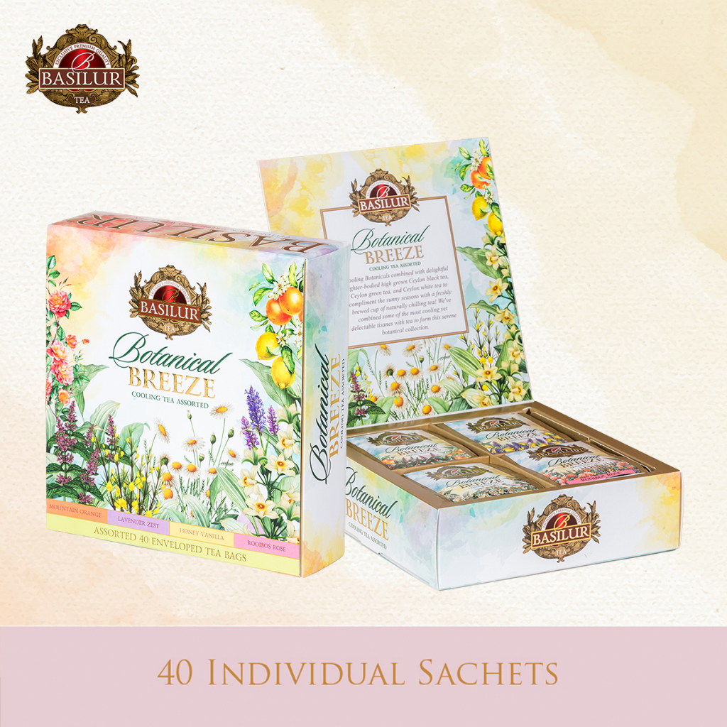Basilur Tea Botanical Breeze Gift Box (40 Assorted Sachets - Mountain ...