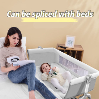 🔥SG Store🔥Multifunctional foldable baby crib removable portable newborn cradle bed European baby ...