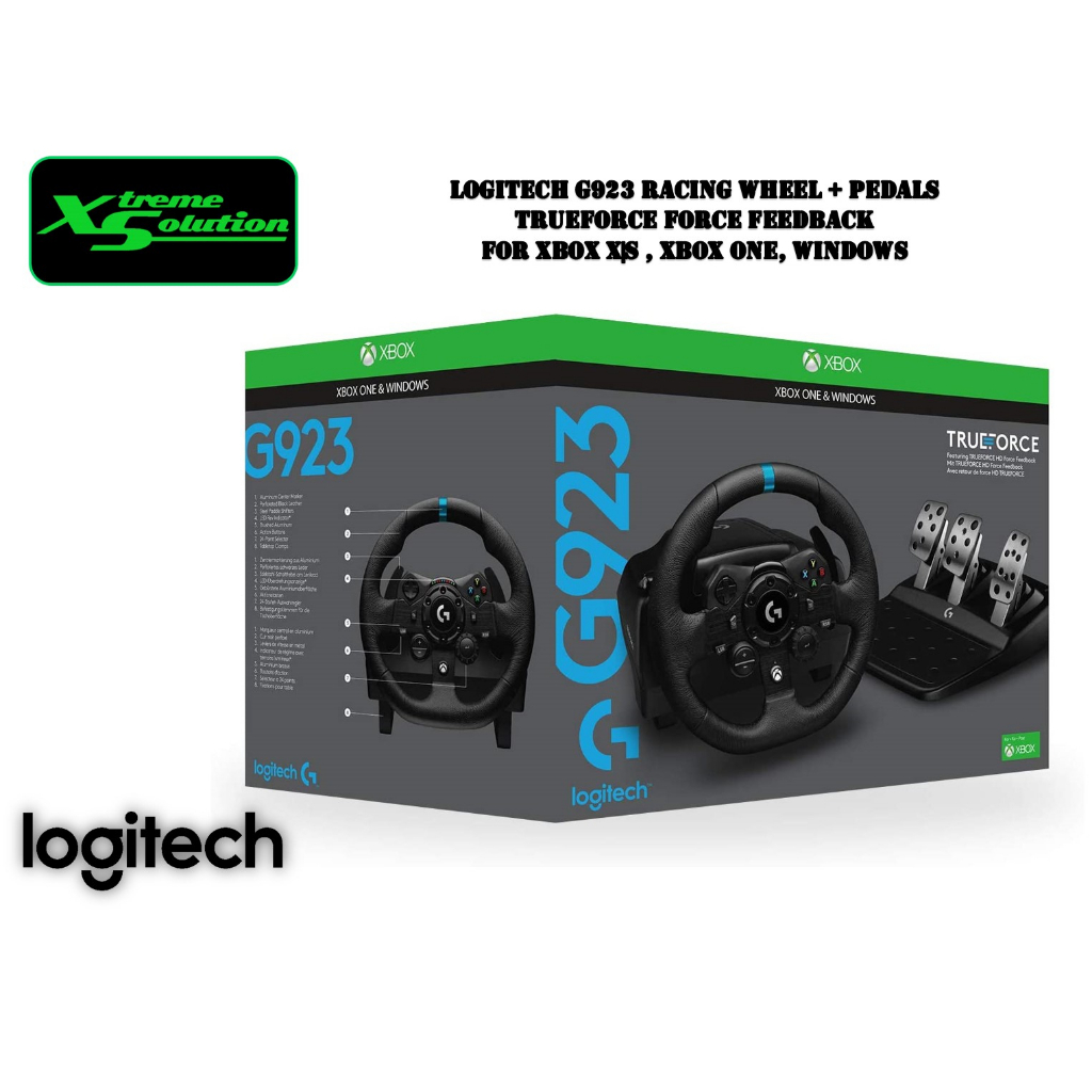 Logitech G G923 for Xbox - Racing Wheel + Pedals | Trueforce Force ...