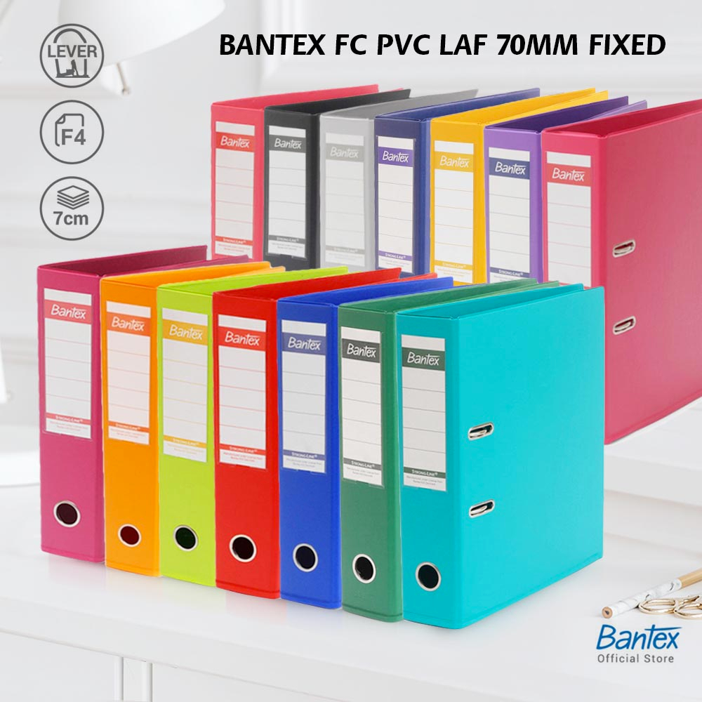 (SG) BANTEX ARCH FILE FC/F4 PVC LAF 70MM FIXED 1465 | Shopee Singapore
