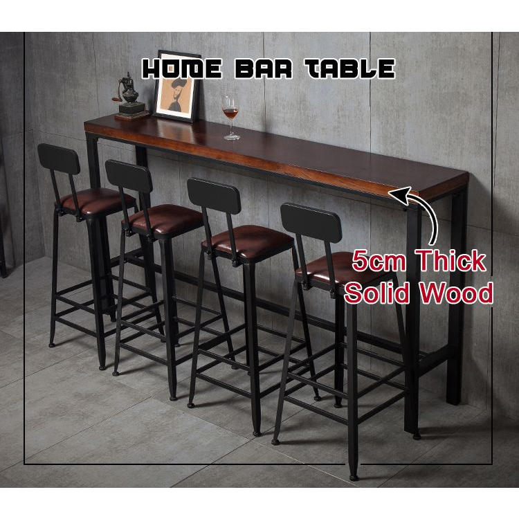 SG Ready Stocks Longines Mini Bar table Bar Stools Home Tall High Table ...