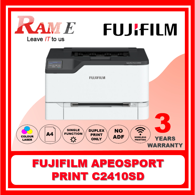 Fujifilm ApeosPort Print C2410SD Wireless A4 Colour Laser Printer ...