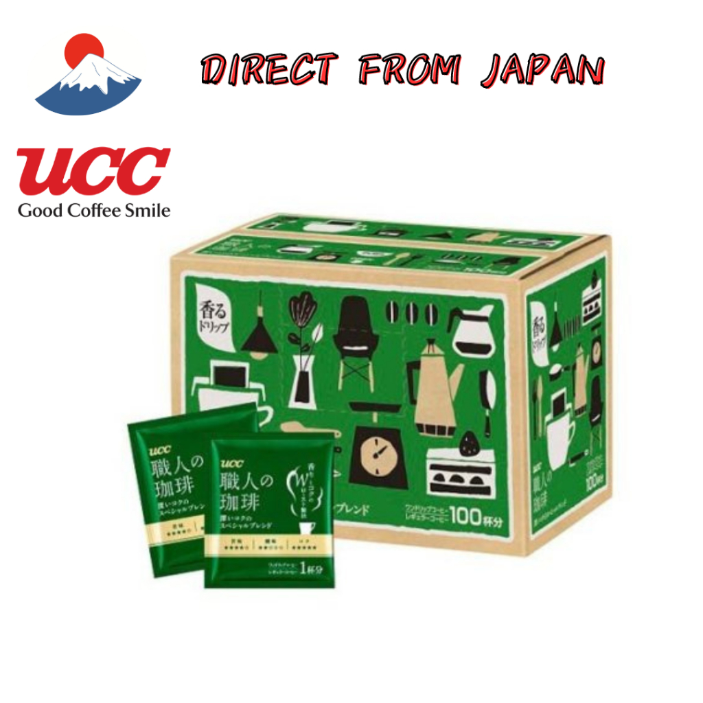 【direct from japan】UCC Craftsman's Coffee One Drip Coffee Deep rich special blend (100 cups ...