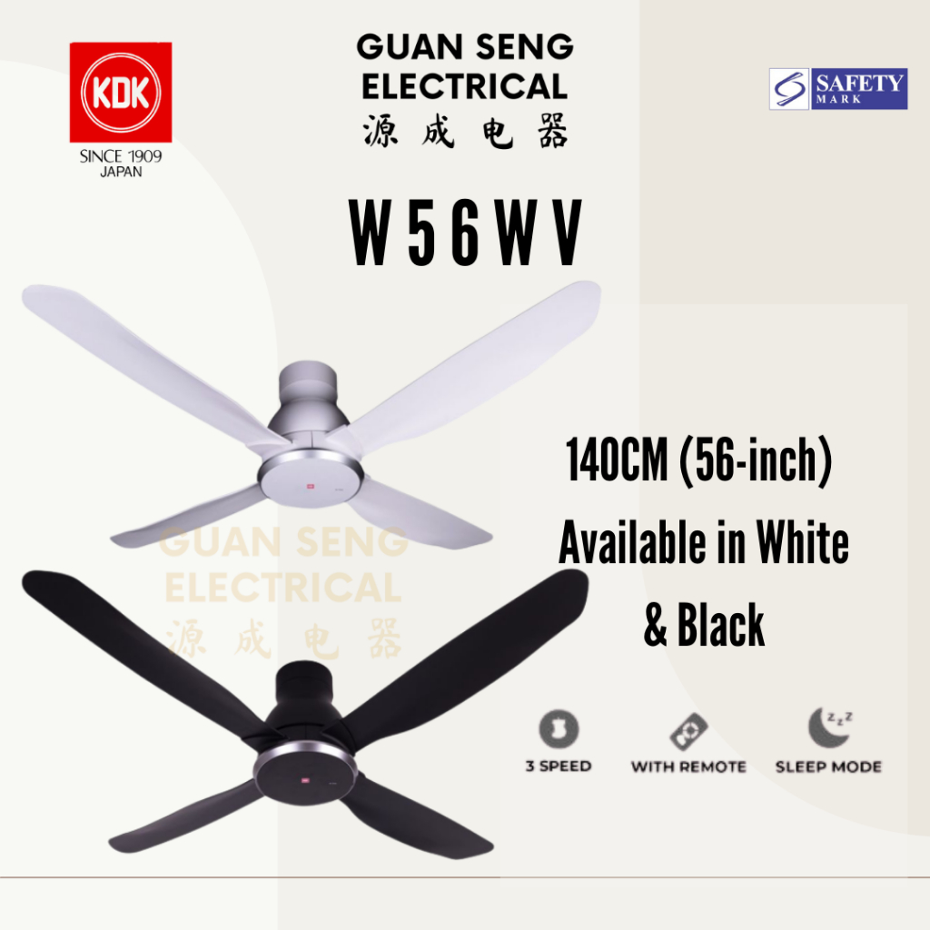 KDK W56WV DC Motor Ceiling Fan with Remote Control | Guan Seng ...