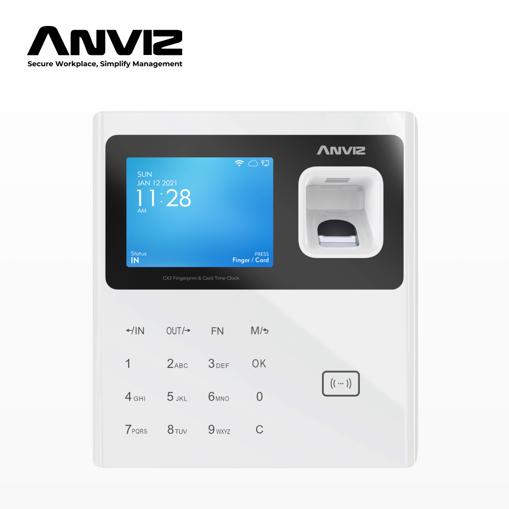 ANVIZ CX2 Fingerprint Biometric and Card Time Attendance Machine for ...