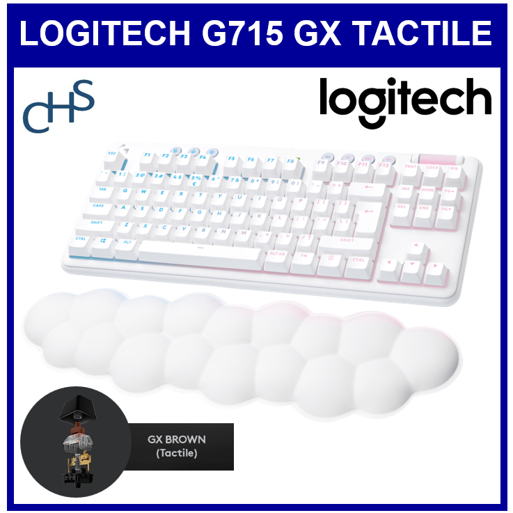 Logitech G715 TKL Wireless GX Tactile Switch Mechanical RGB Gaming ...