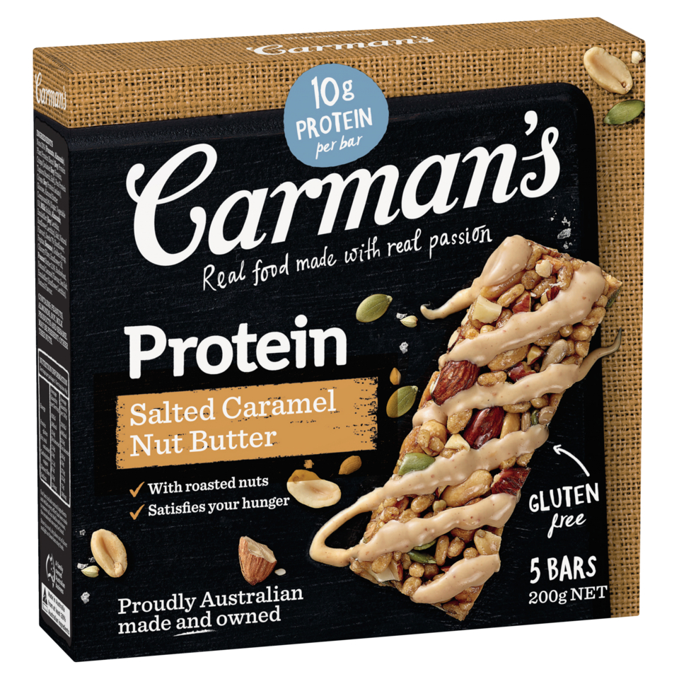 Carman's Gourment Protein Bars [ Dark Choc & Cranberry / Greek Style ...