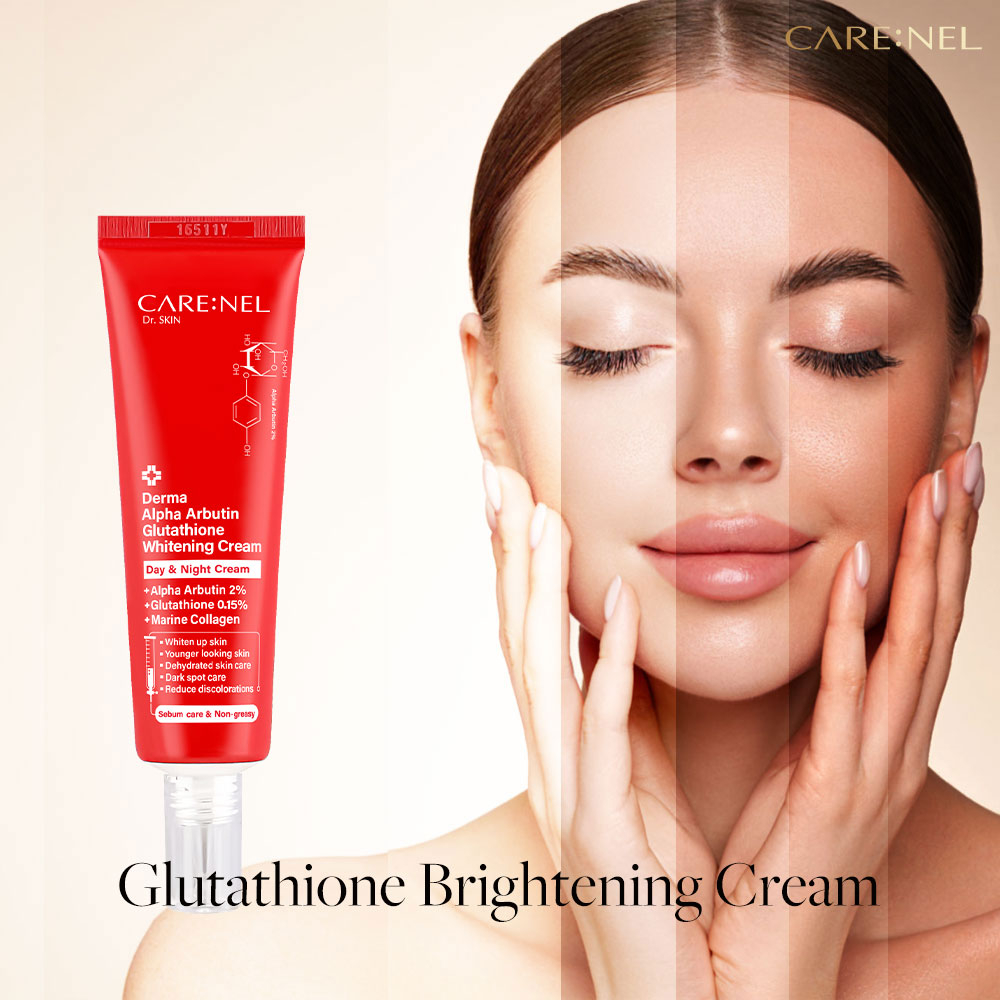 CARENEL Glutathione Arbutin Facial Cream 45ml Brightening Anti-Melasma ...