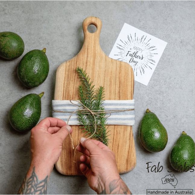 FAB SLABS |Medium Chopping Paddle Board| Australian Handmade Anti ...