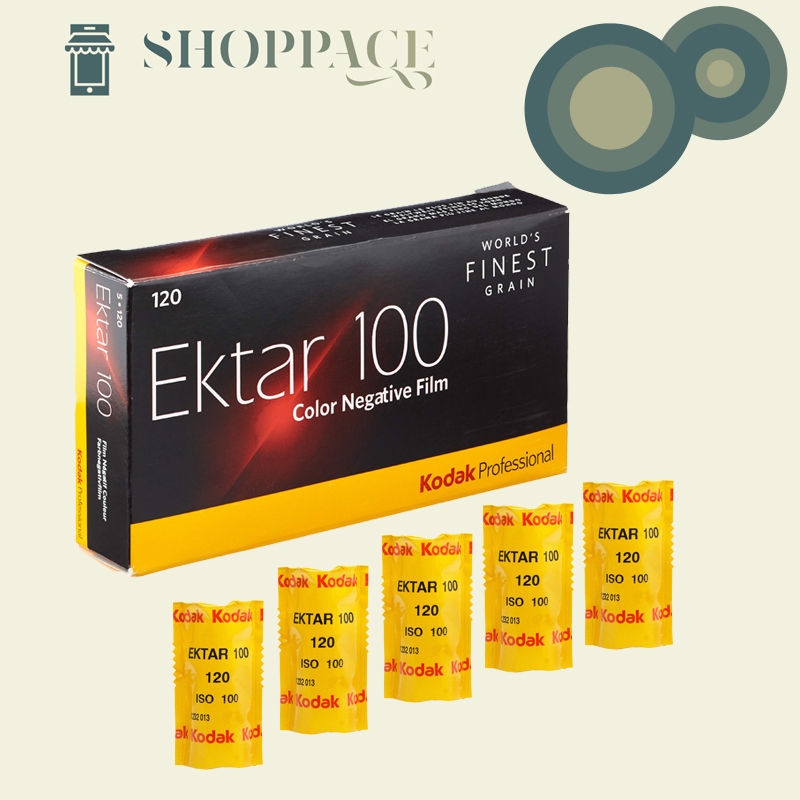 Kodak Ektar 100 120mm Professiona Color Negative Film (5 Roll per Pack ...