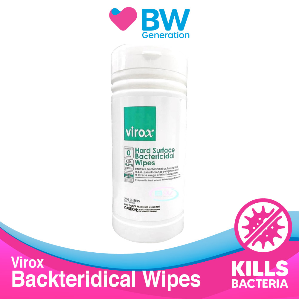 Virox - Hard Surface Bactericidal Wipes (200 Sheets) - by BW generation ...