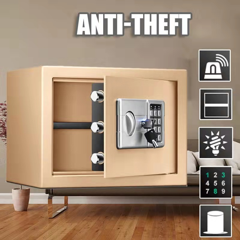 EZCARAY S306 A4 Storage Document Anti Thief Hotel Digital Security Safe ...
