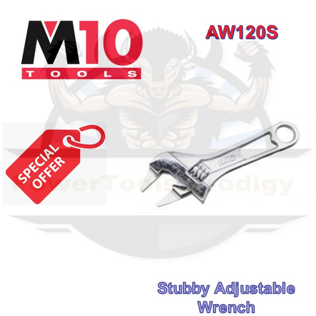 M10 STUBBY ADJUSTABLE SPANNER WRENCH AW120S | Shopee Singapore