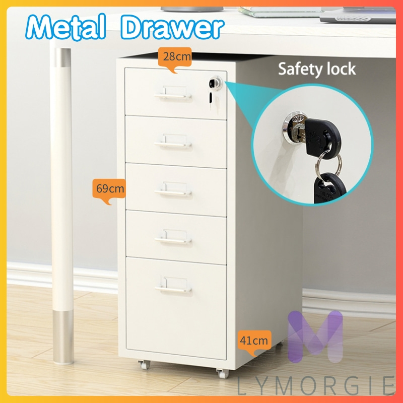 3/5/6 Layers Metal Drawer Cabinet Organizer Office File Home Office ...