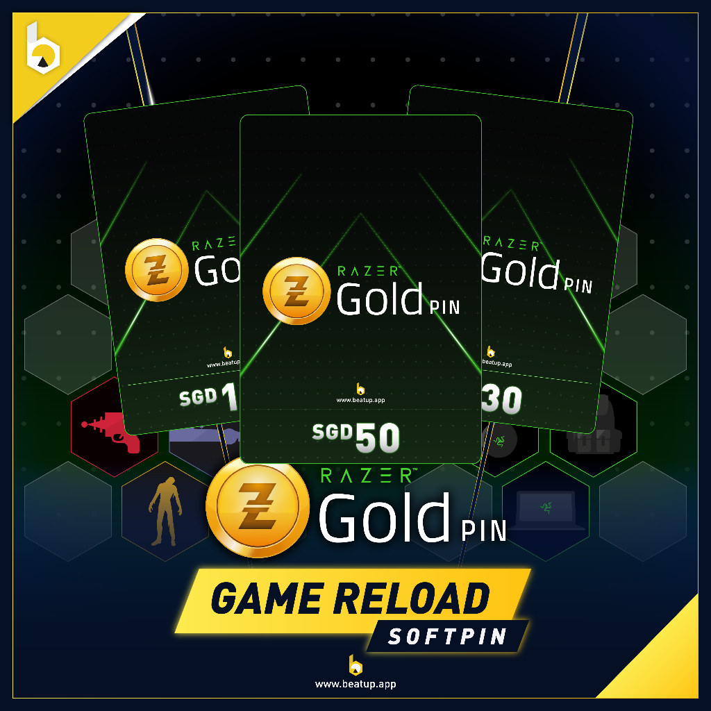 [Self Service] (SG) Razer Gold Pin Reload SGD30 / SGD50 / SGD60 / SGD80 ...