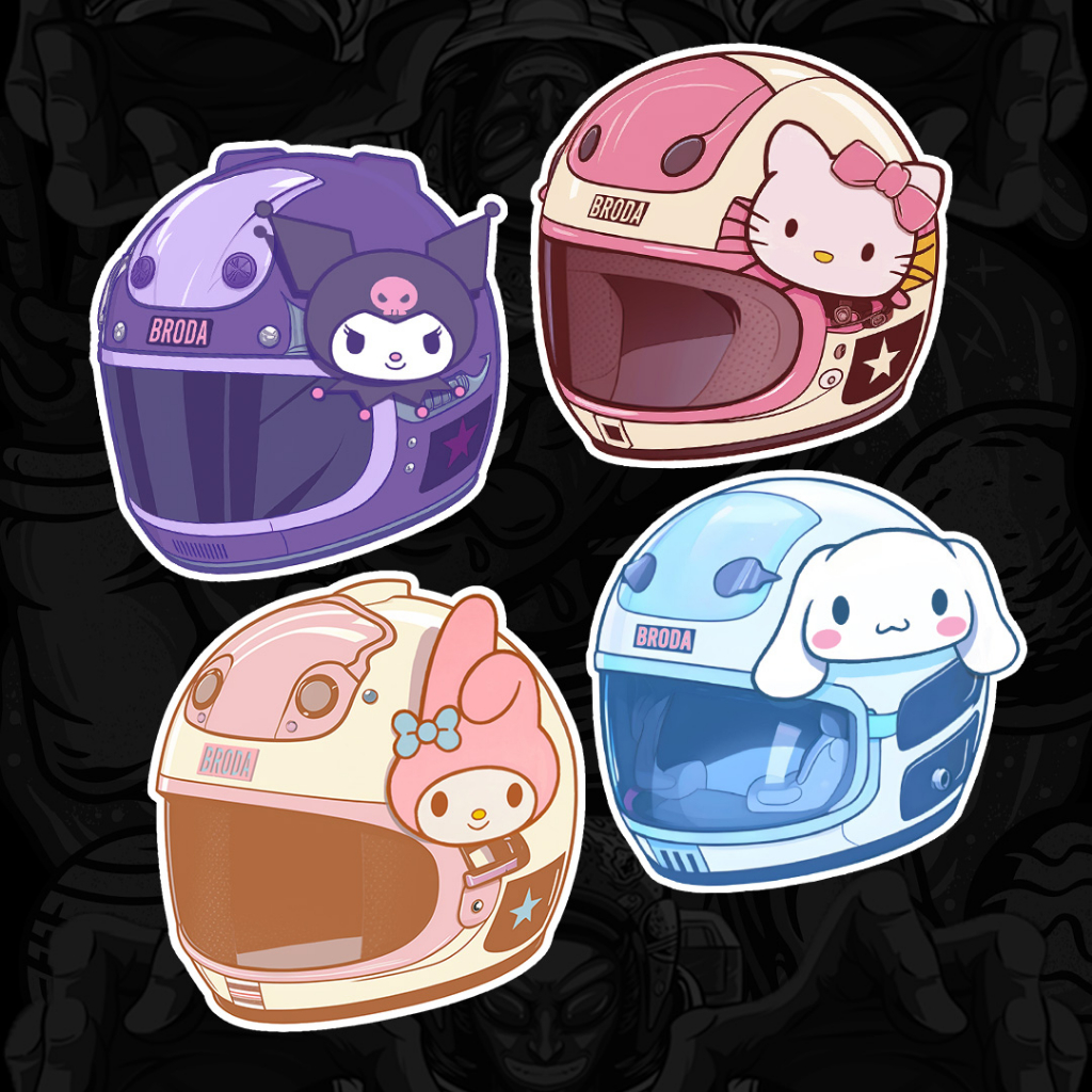 "Sanrio Helmet" Sticker Series | Shopee Singapore