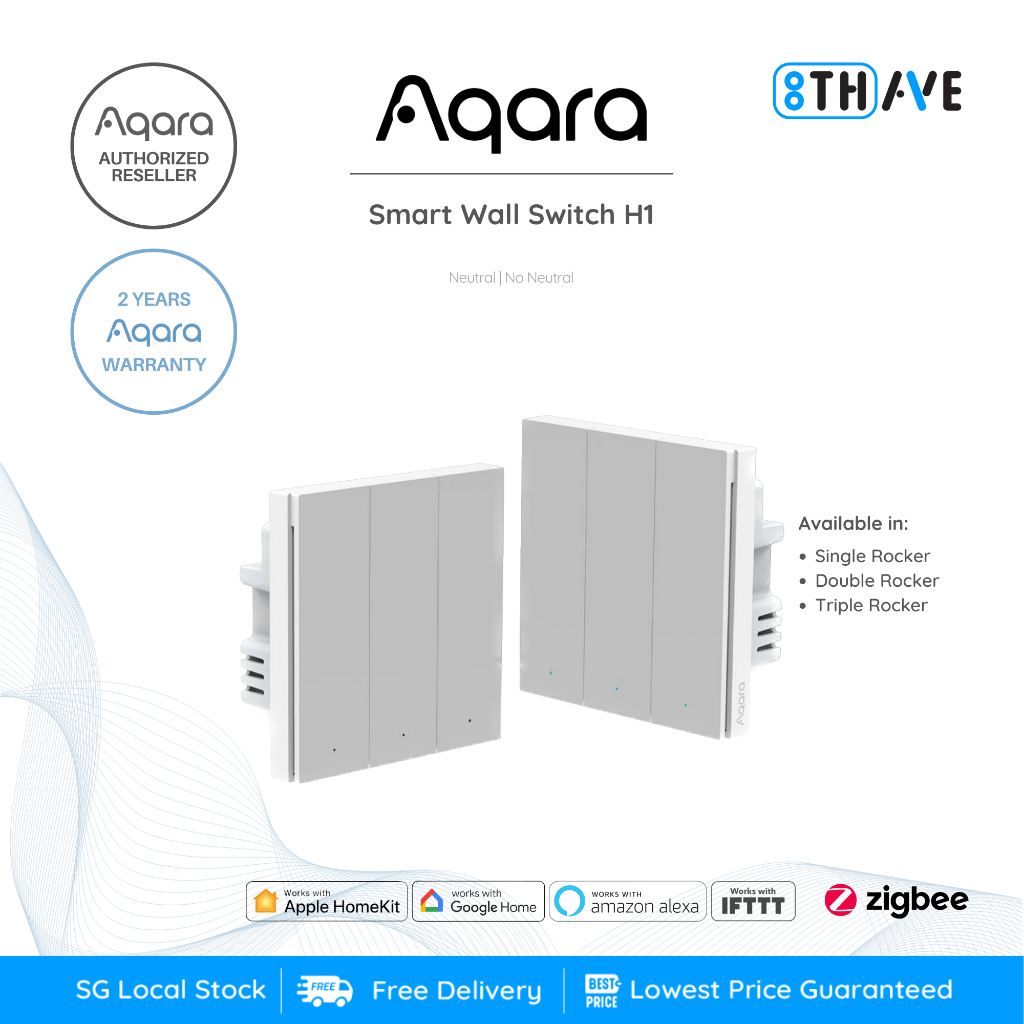 Aqara Smart Wall Switch H1 | 20A Heater | Wireless | 2 Years Aqara ...
