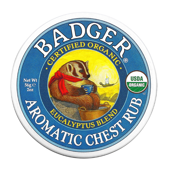 Badger Company, Aromatic Chest Rub, Eucalyptus Blend, 2 oz (56 g ...
