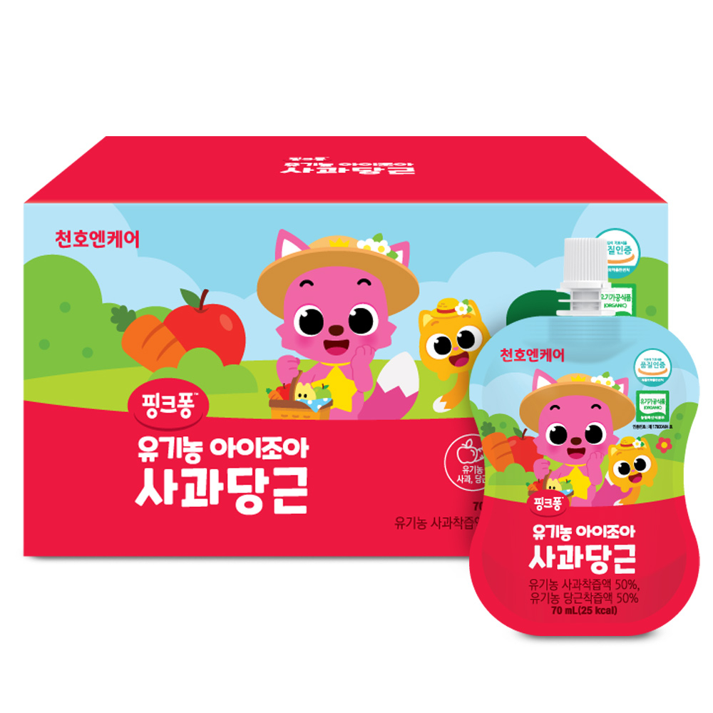 PINKFONG Organic Ijoa Apple Carrot Juice 70ml x 20ea / Kids snack in ...