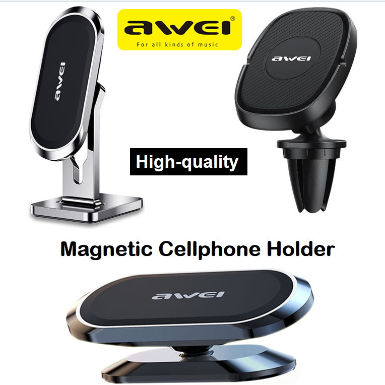 AWEI X21 Premium Universal Magnetic Mobile Cell Phone Holder Stand 360 ...