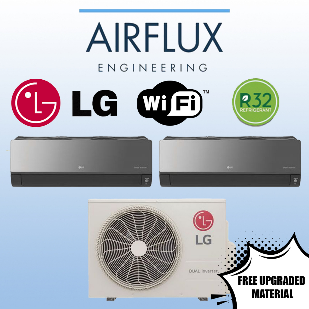 LG BLACK ARTCOOL SYSTEM 2 NEW R32 MODEL WITH FREE UPGRADED MATERIAL ...