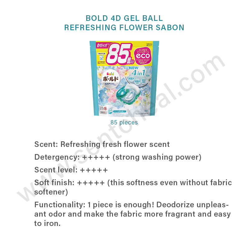P&G Bold/ Ariel 4D Gel Ball Laundry Capsule Pod Detergent - Laundry Detergent Ball | Shopee ...