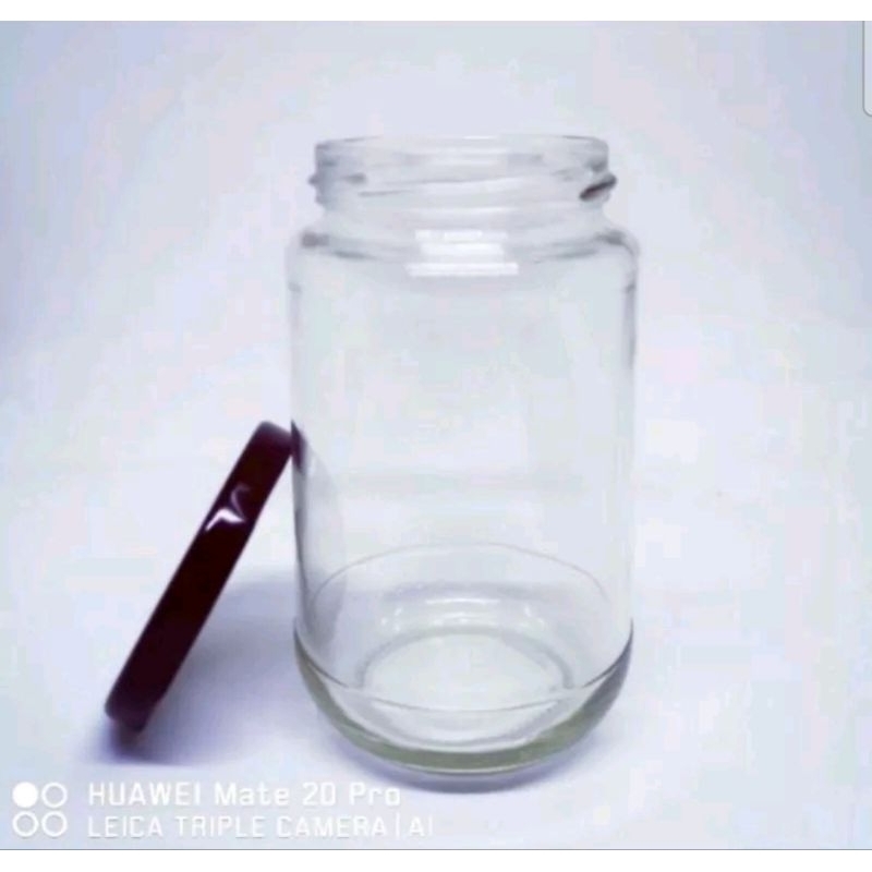 200ml 250ml 280ml Round Glass Jars Containers with Black Lids | Shopee Singapore