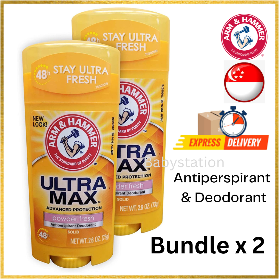 Arm and Hammer Ultramax Deodorant and Antiperspirant - Powder Fresh, 2. ...